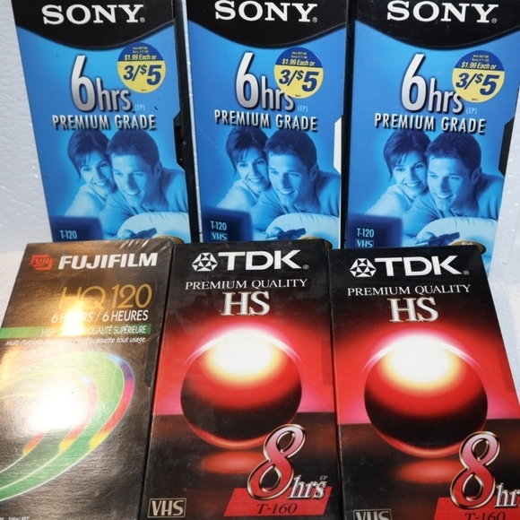 Sony | Cameras, Photo & Video | Lot Of 6 Vhs Tapes | Poshmark